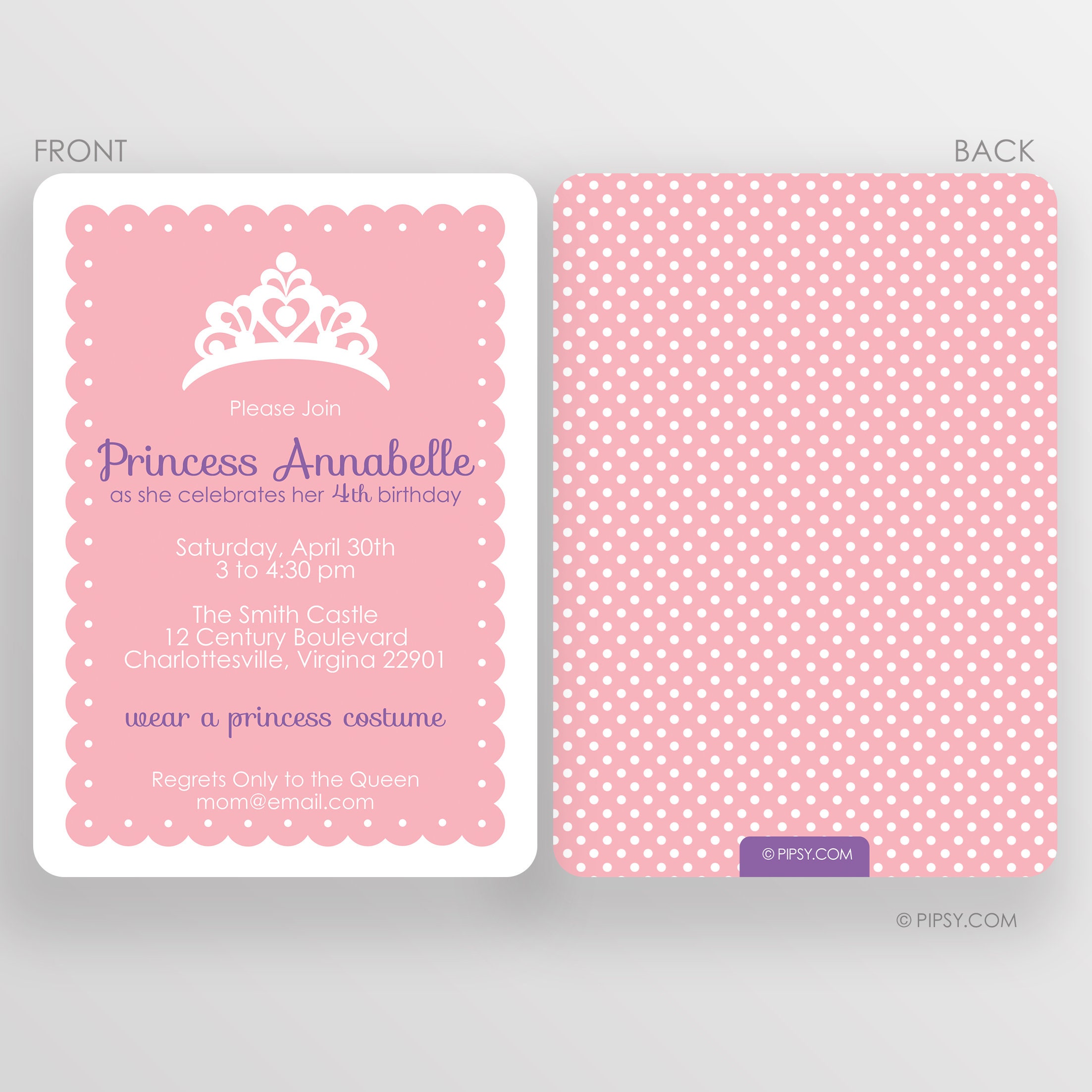Royalty Theme Invitation