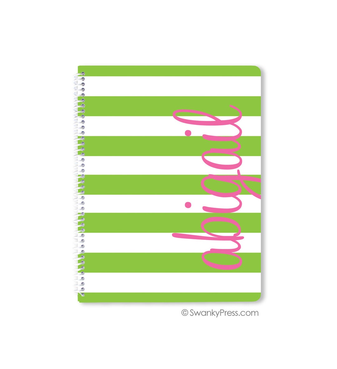 Personalized Spiral Notebook Monogrammed School Supplies Pick Your ...