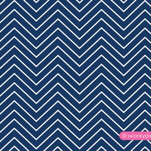 Navy and Hot Pink Chevron Flat Notecards With 2-sided Printing - Etsy