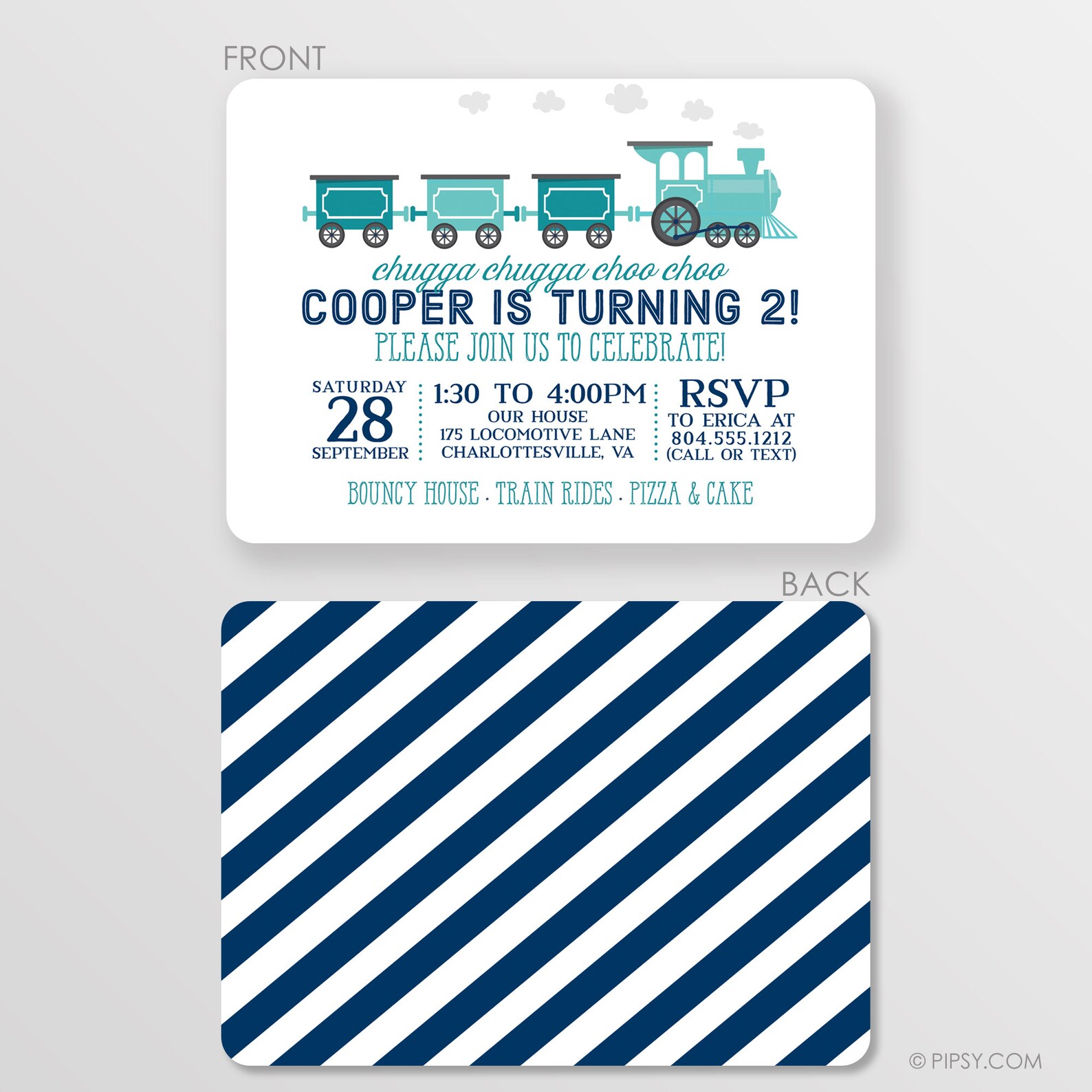Train Invitation Train Birthday Invitation Train Party - Etsy