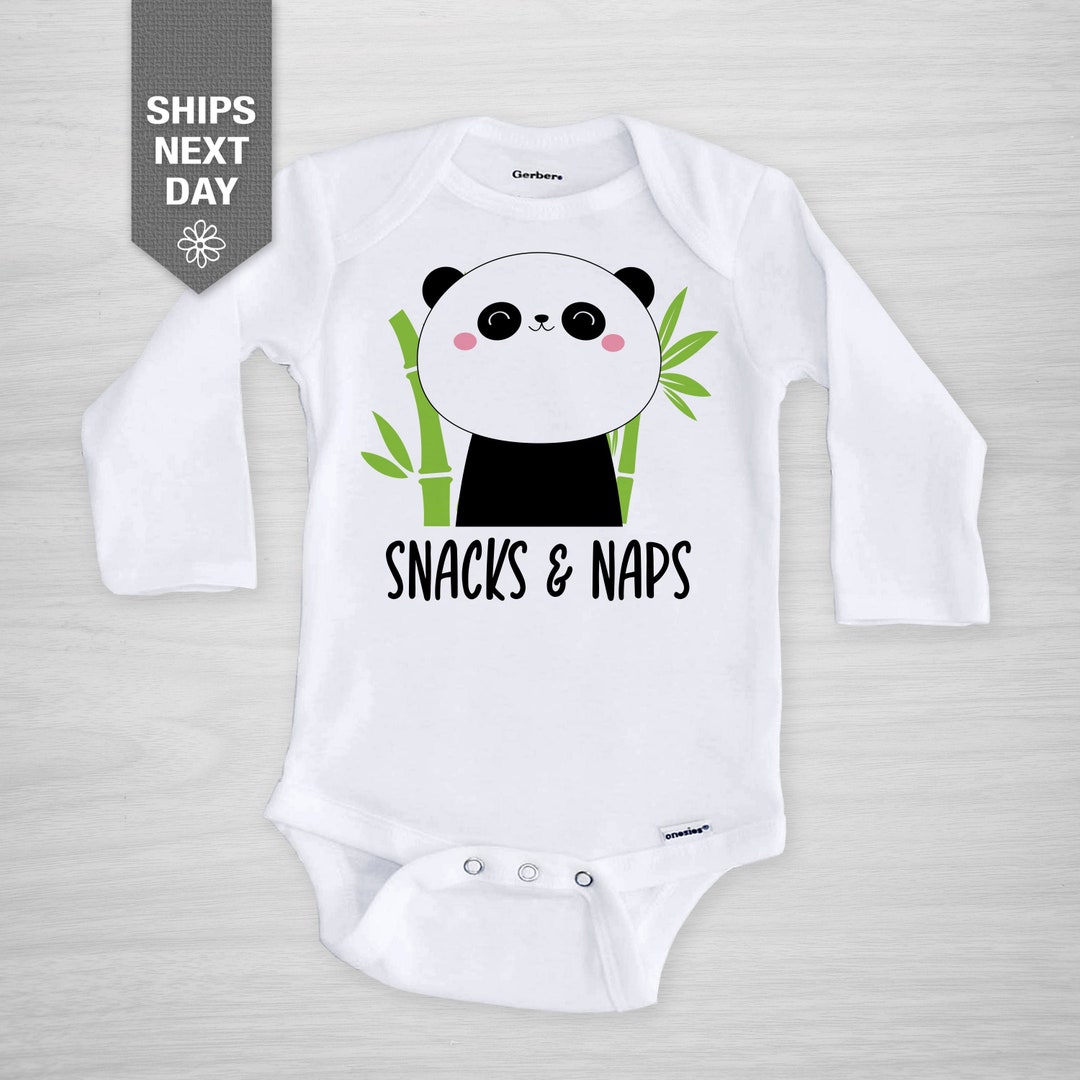 Panda Onesie®, Cute Baby Clothes, Snacks and Naps, Pandamonium, Funny ...