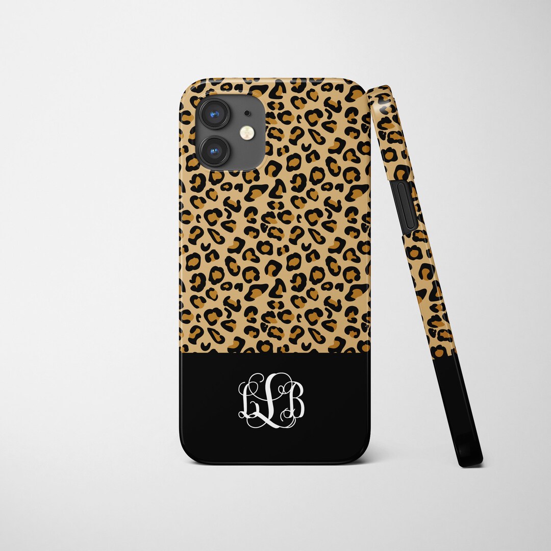 Cheetah Leopard Print iPhone Case: Personalized Monogram - Etsy