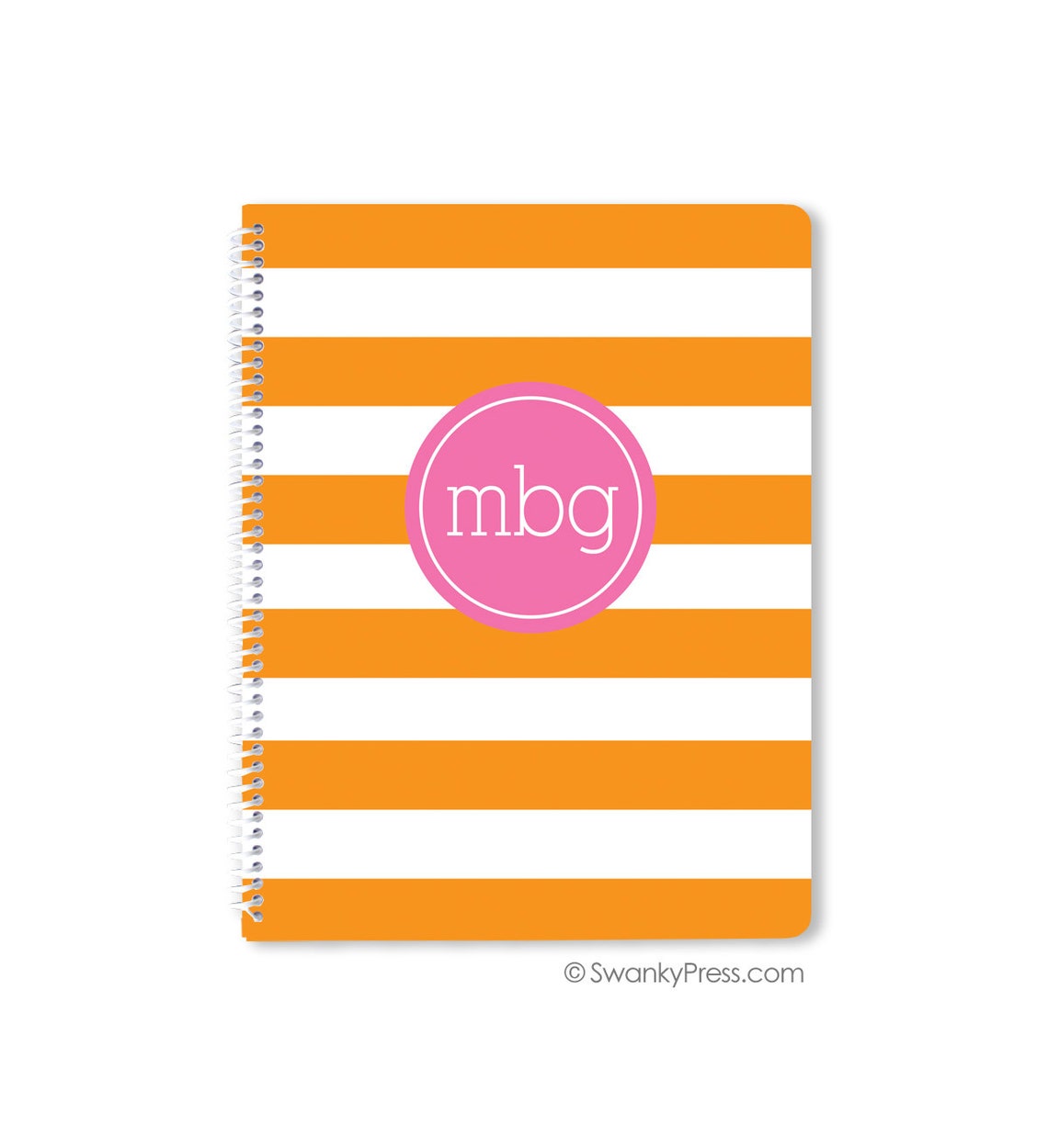 Personalized Spiral Notebook Monogrammed School Supplies - Etsy