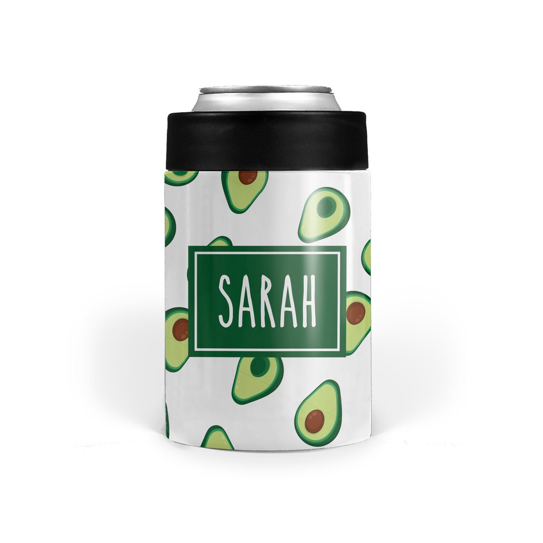 Stainless Steel, Avocado Design 12oz. Can Cooler - Double Walled ...