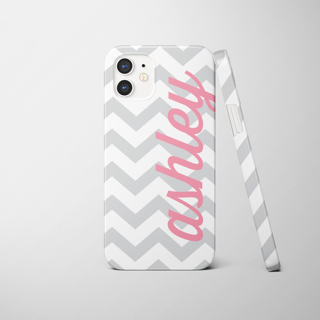 Personalized Chevron iPhone Case: Custom Colors, Name - Etsy