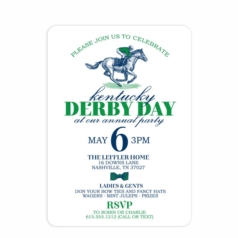 Derby Party Invitation Templates Free