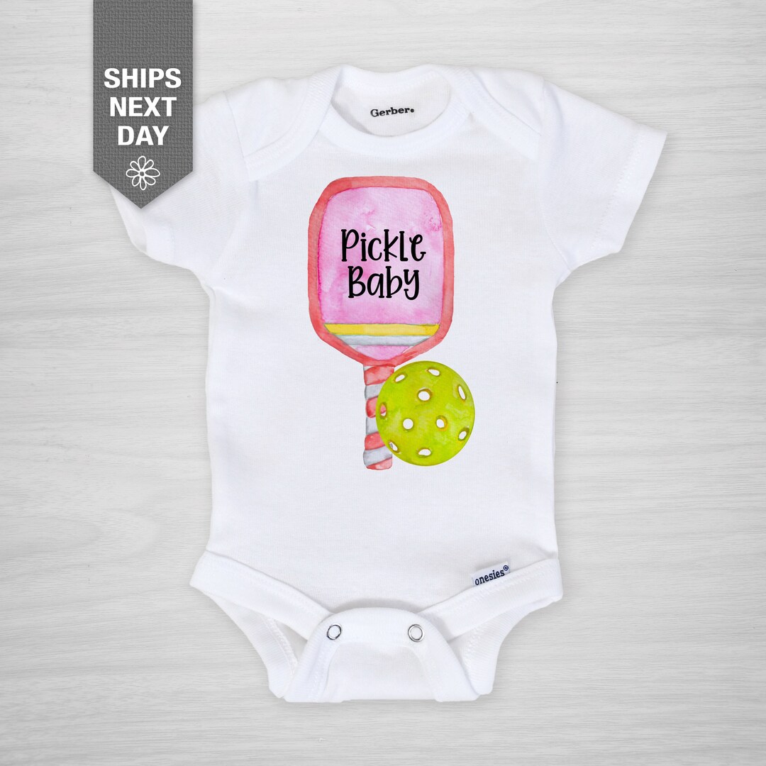 Pickleball Onesie®, "pickle Baby", Choose You Custom Colors - Genuine ...