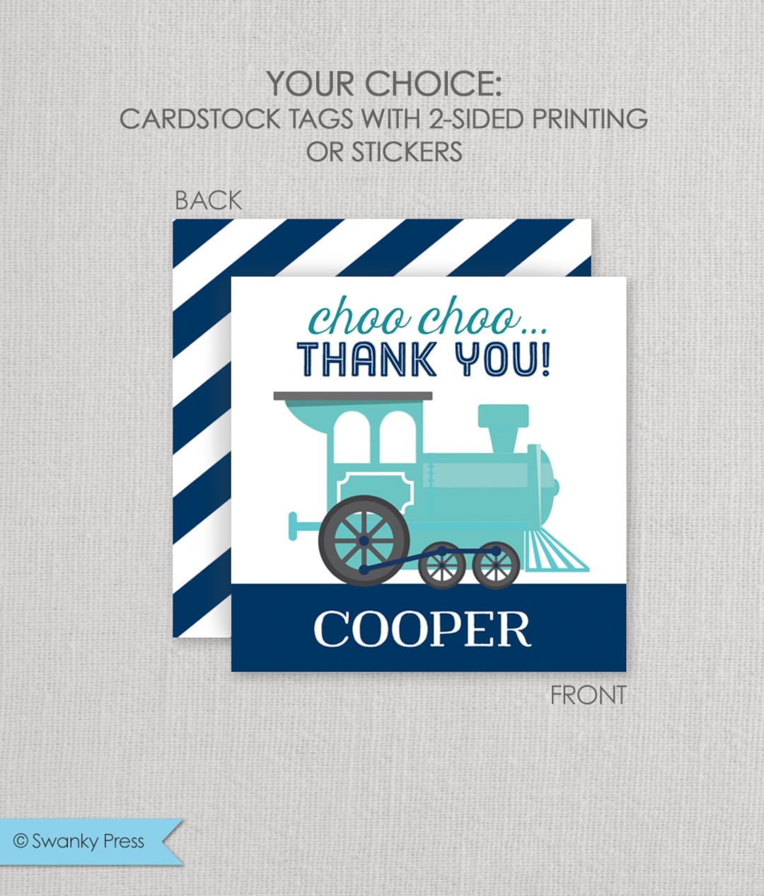 Train Stickers or Cardstock Gift Tags . Train Birthday Party . for ...
