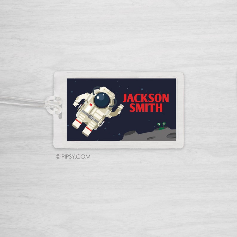 Personalized Astronaut Bag Tag: Space Luggage Tag - Etsy