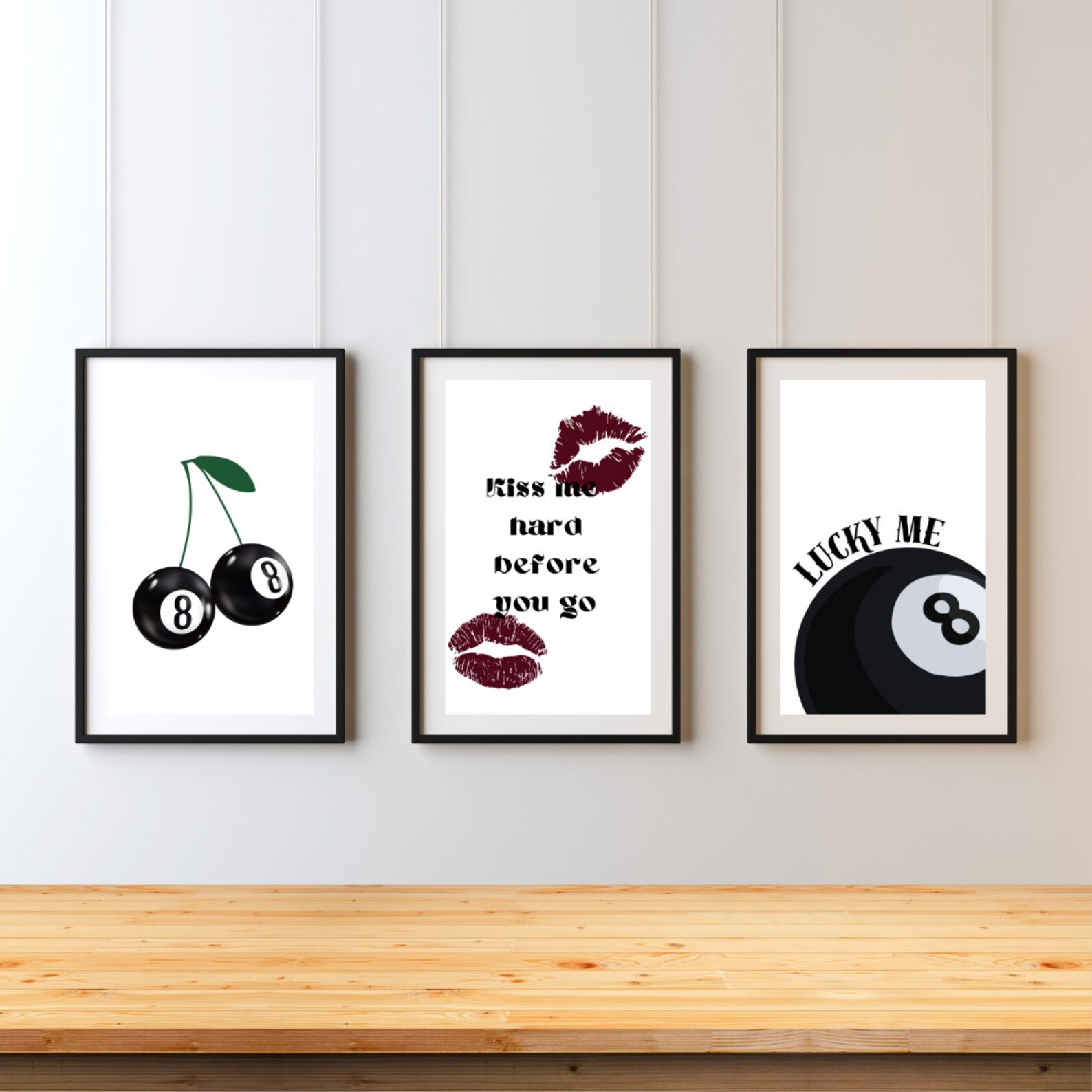Set of 3 Super Cute Printable Wall Art, Trendy Wall Art, Minimalistic ...