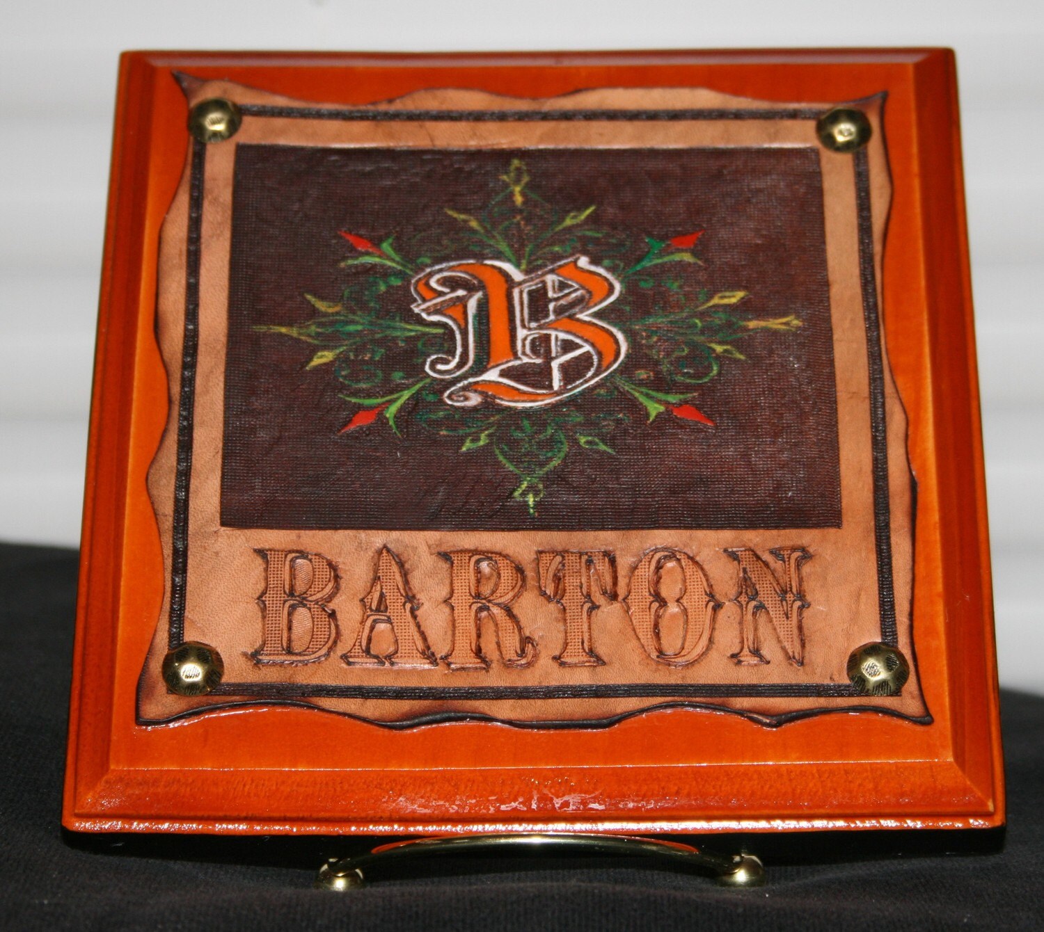 CUSTOM 8X10 Hand Tooled Leather Art - Etsy