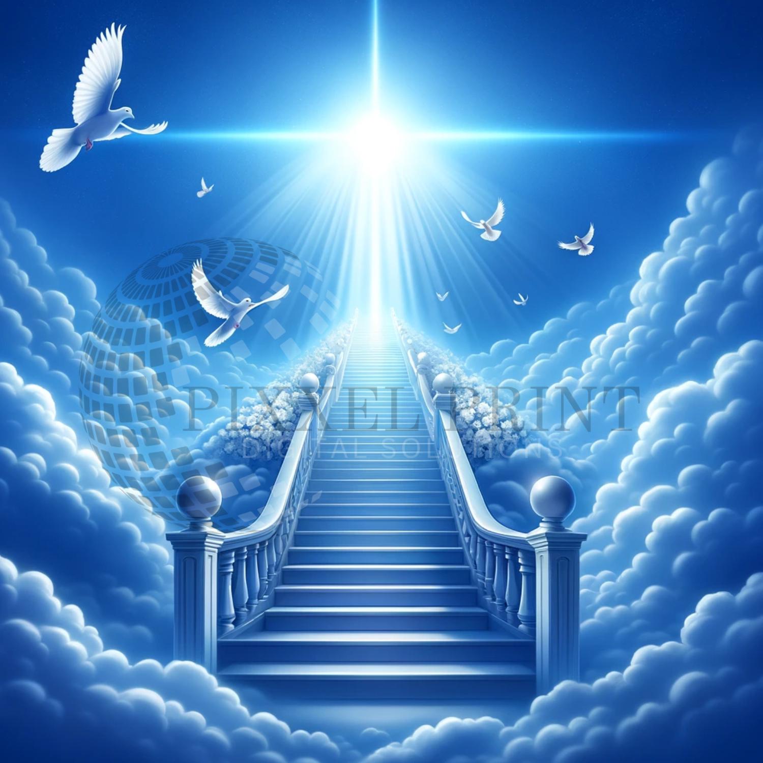 Memorial Backgrounds Blue-sublimation Png-4pk - Etsy