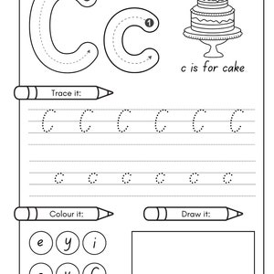 Digital Alphabet Workbook - Etsy