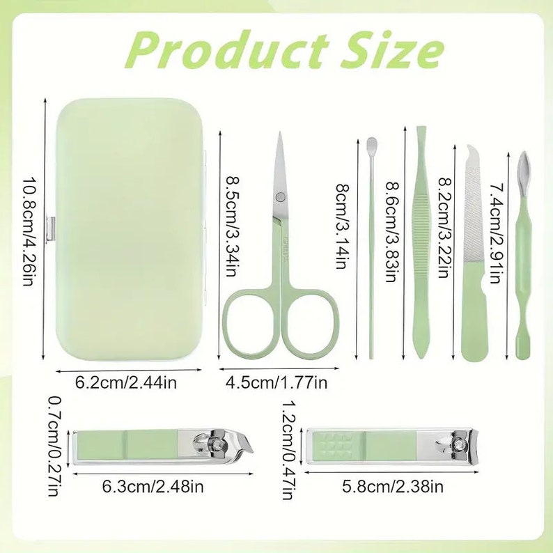 Manicure Set Woman Grooming Set Stainless Steel Pedicure Kit Nail ...