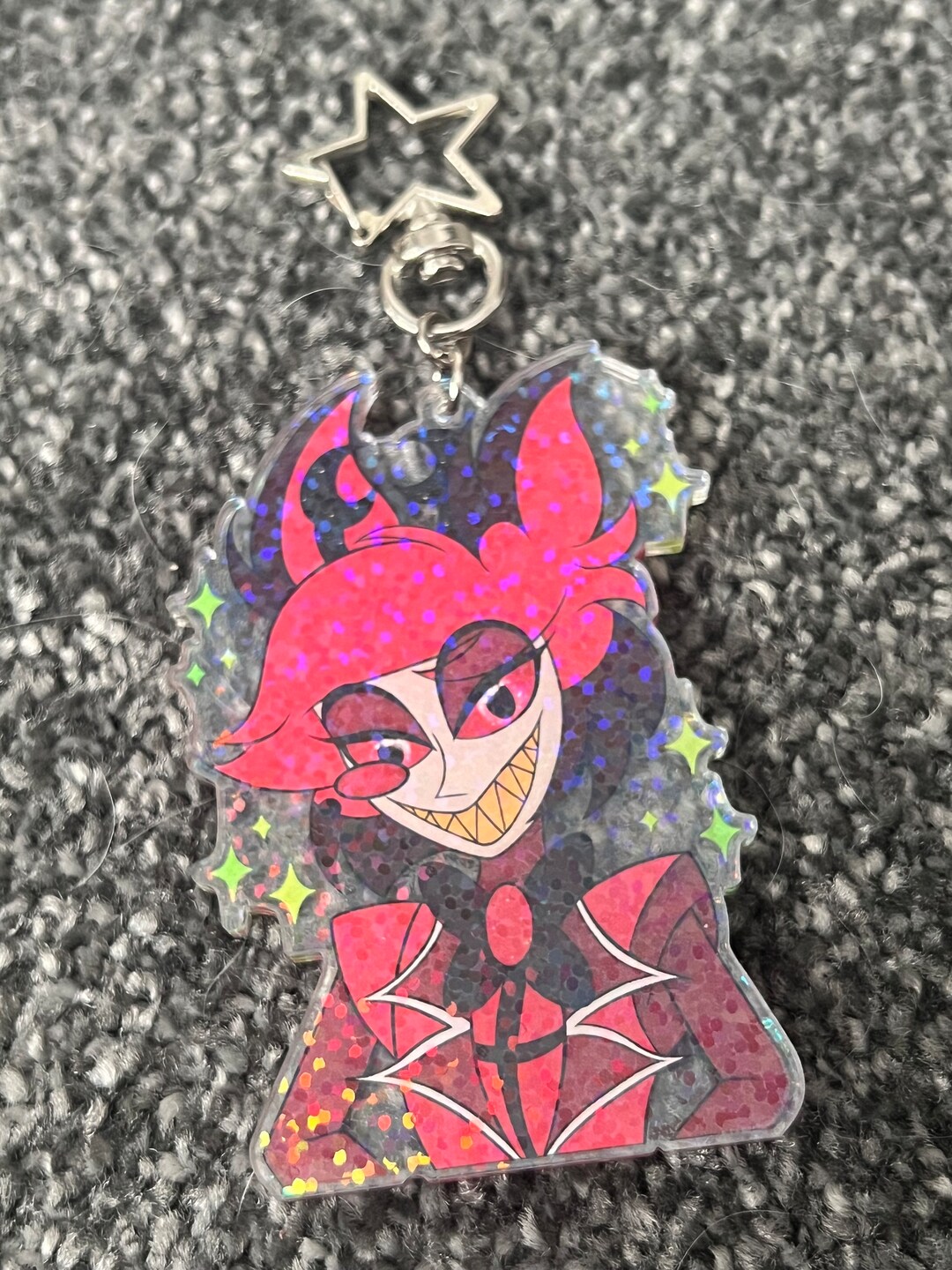 Hazbin Hotel Alastor Keychain - Etsy