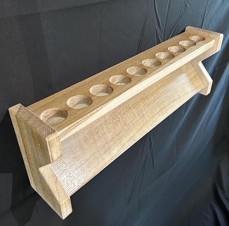 Custom White Oak Fishing Rod Holder: Personalized Cabin Decor - Etsy