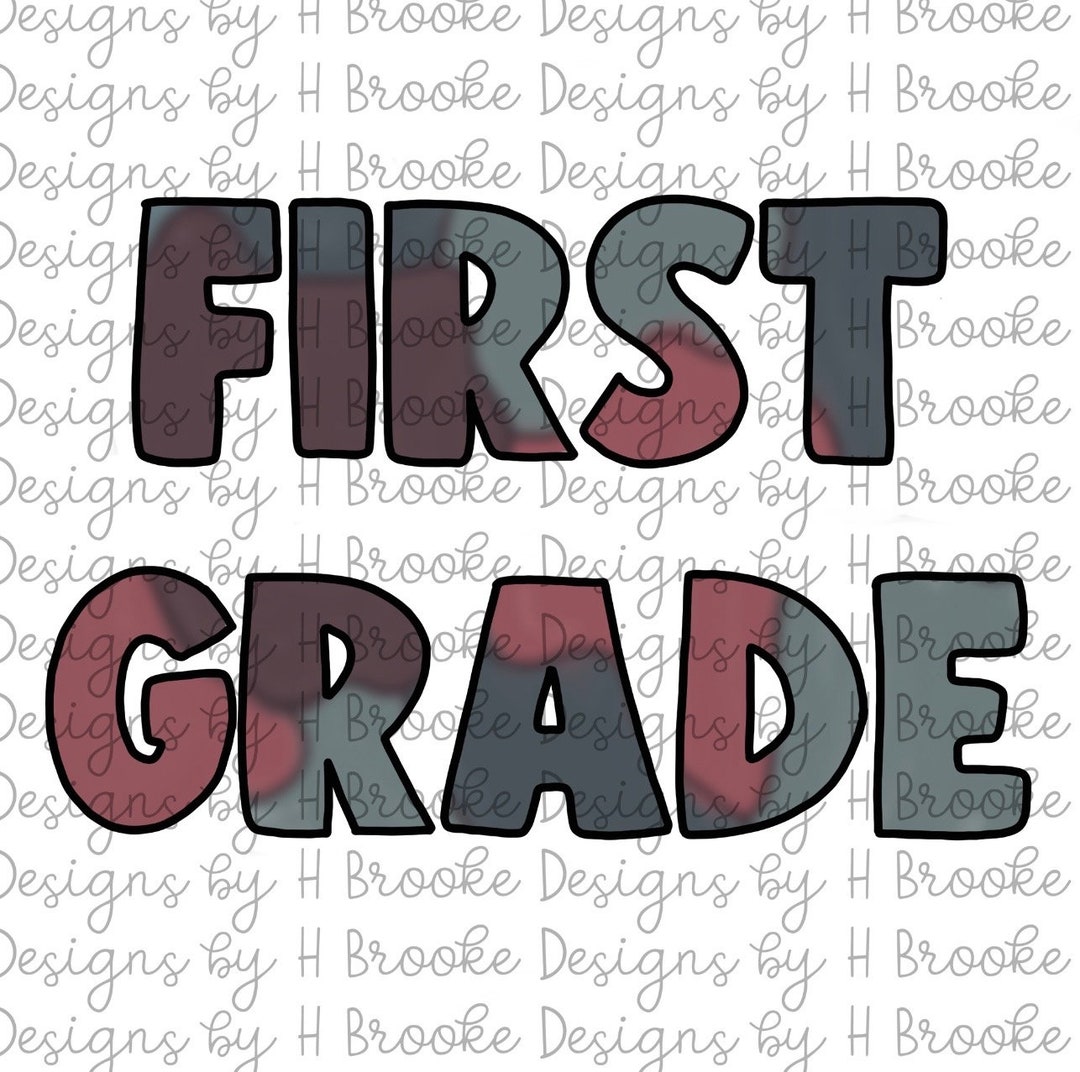 First Grade Design for Sublimation - Etsy