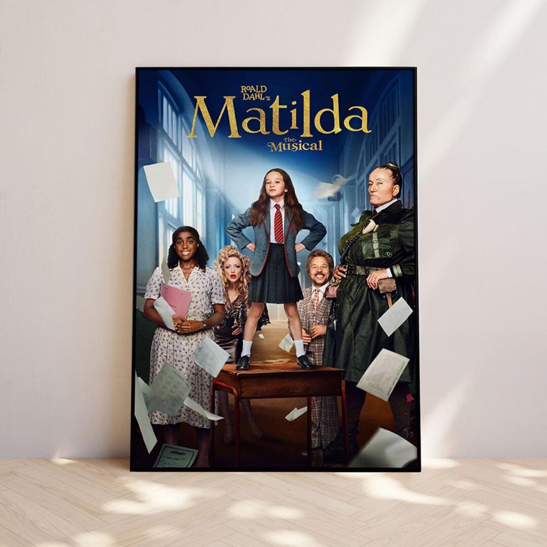 Matilda the Musical Movie Poster, Room Decor Wall Art Canvas Unframed ...