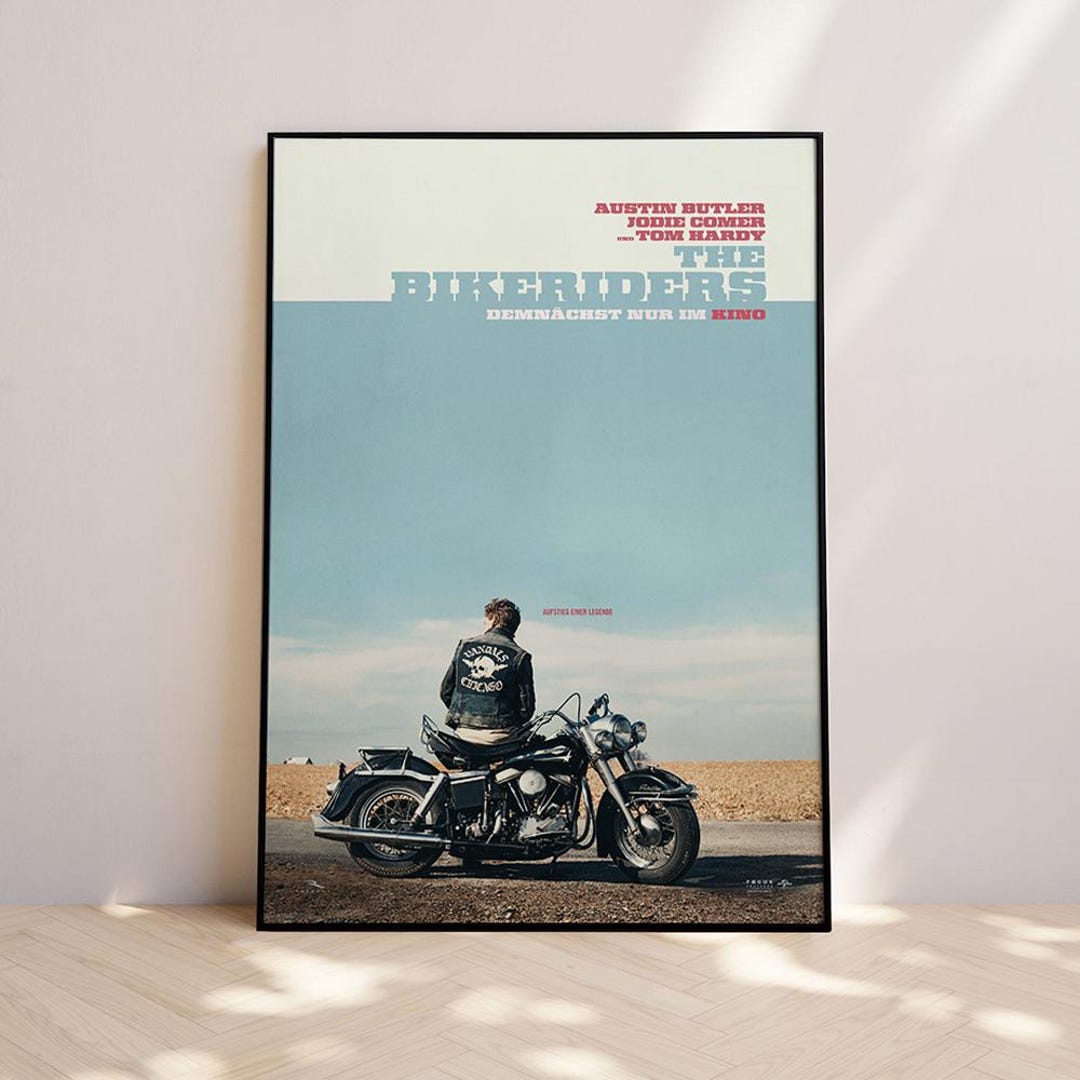 The Bikeriders 2024 Movie Poster, Room Decor Wall Art Canvas Unframed ...