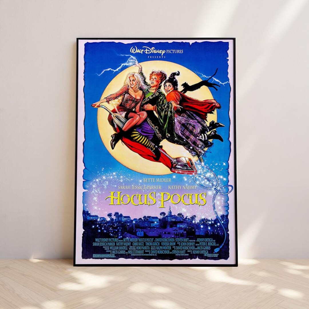 Hocus Pocus Movie Poster, Room Decor Wall Art Canvas Unframed Print Art ...
