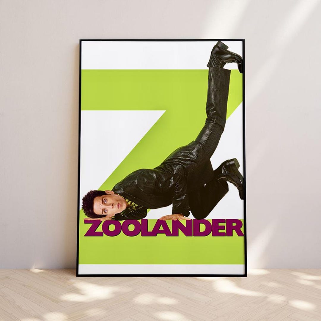 Zoolander 2001 Original Movie Poster, Room Decor Wall Art Canvas ...