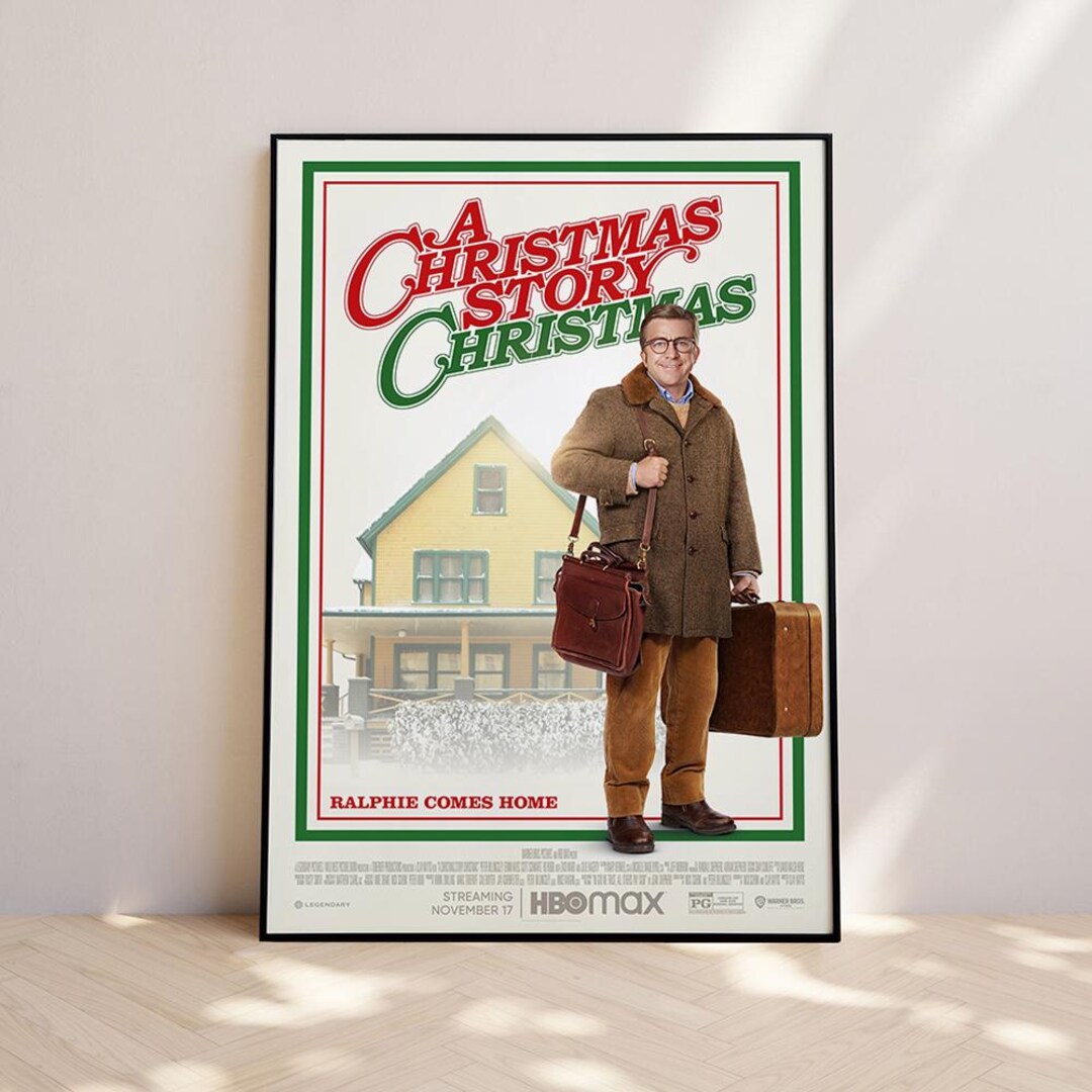 Vintage A Christmas Story 1983 Movie Poster, Room Decor Wall Art Canvas ...