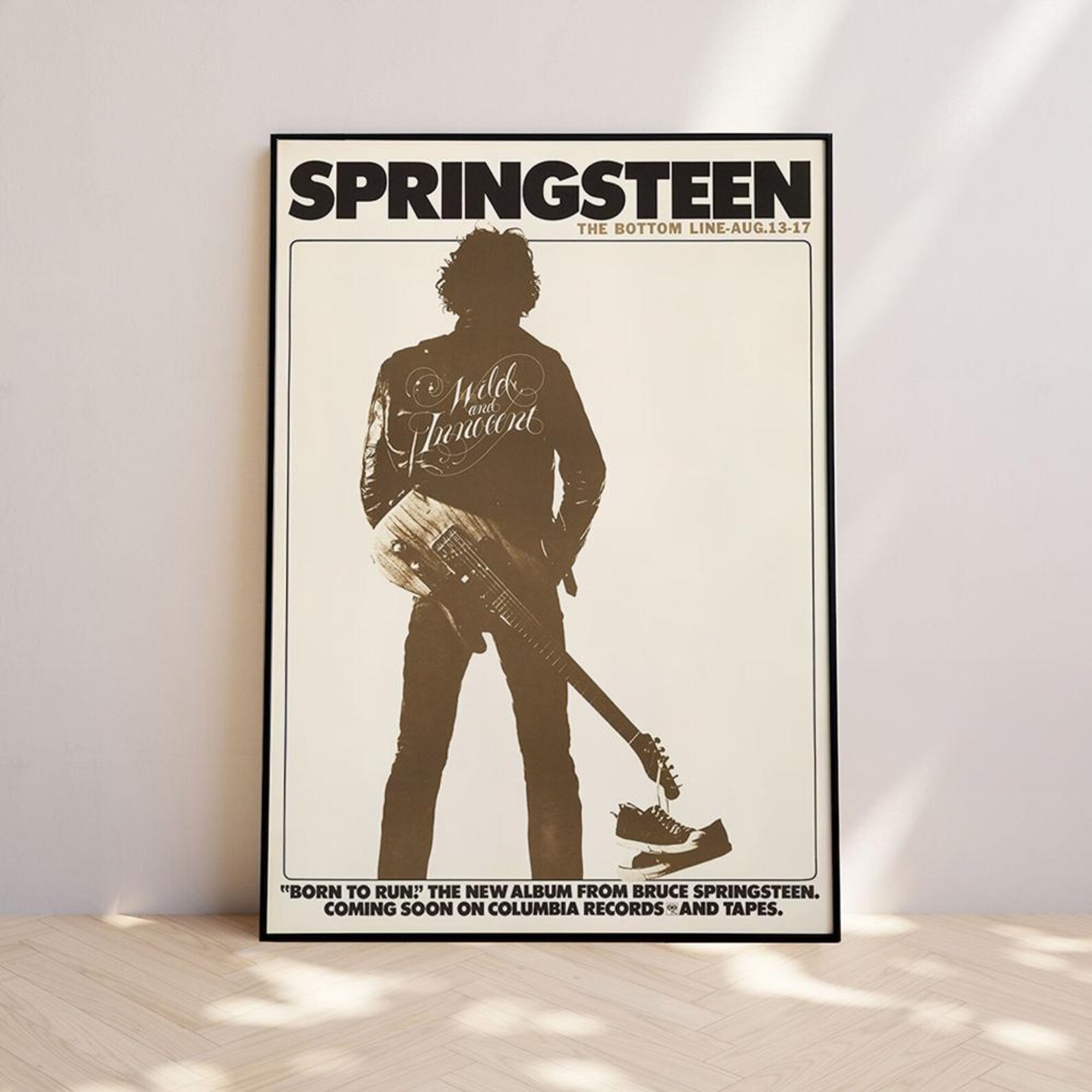 Vintage Bruce Springsteen 1981s Concert Poster, Room Decor Wall Art ...