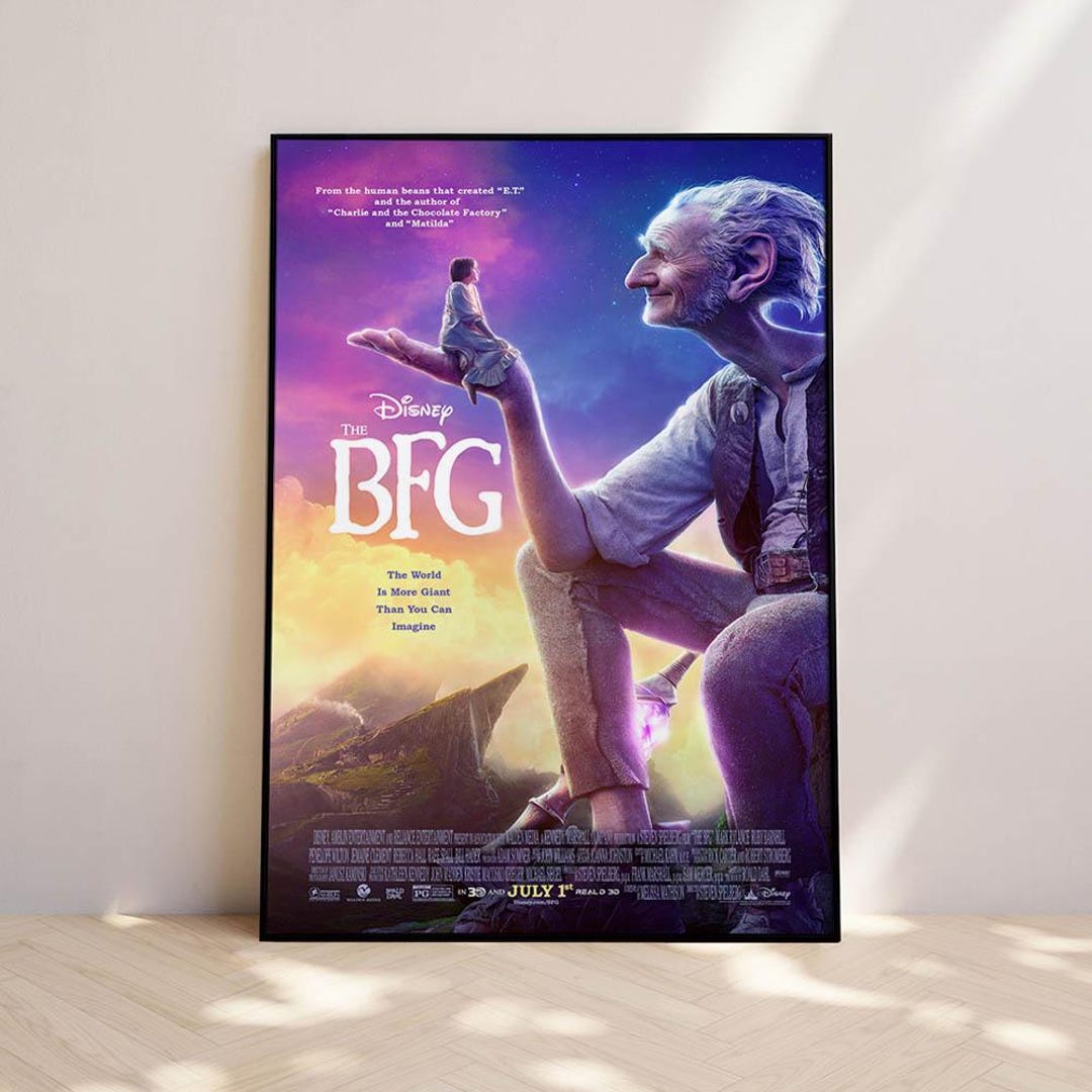 BFG Movie Poster, Room Decor Wall Art Canvas Unframed Print Art ...