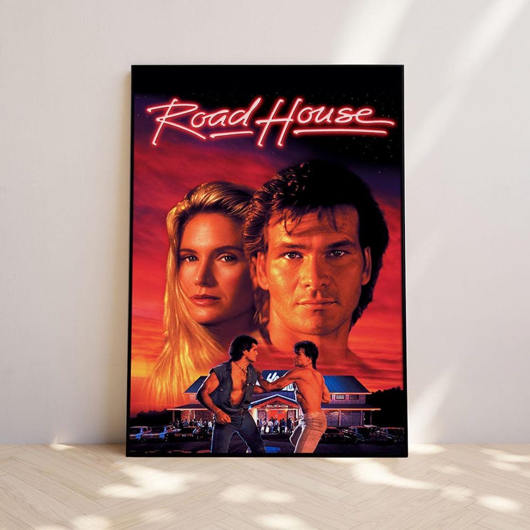 Vintage Road House 1989 Vintage Movie Poster, Room Decor Wall Art ...