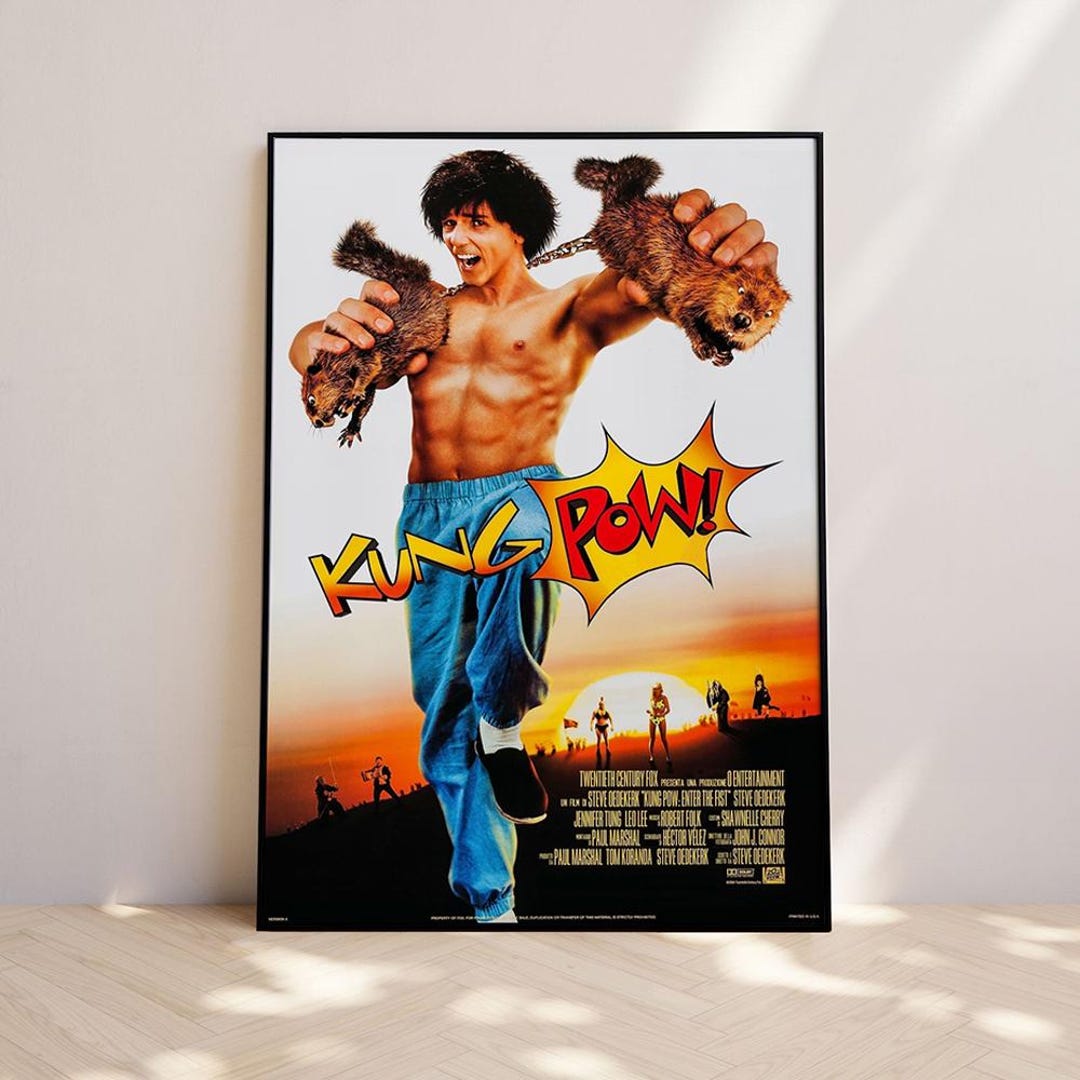 Vintage Kung-pow Enter the Fist Movie Poster, Room Decor Wall Art ...