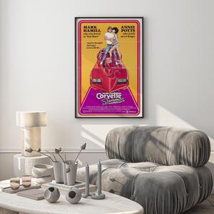 Corvette Summer Movie Poster, Room Decor Wall Art Canvas Unframed Print ...