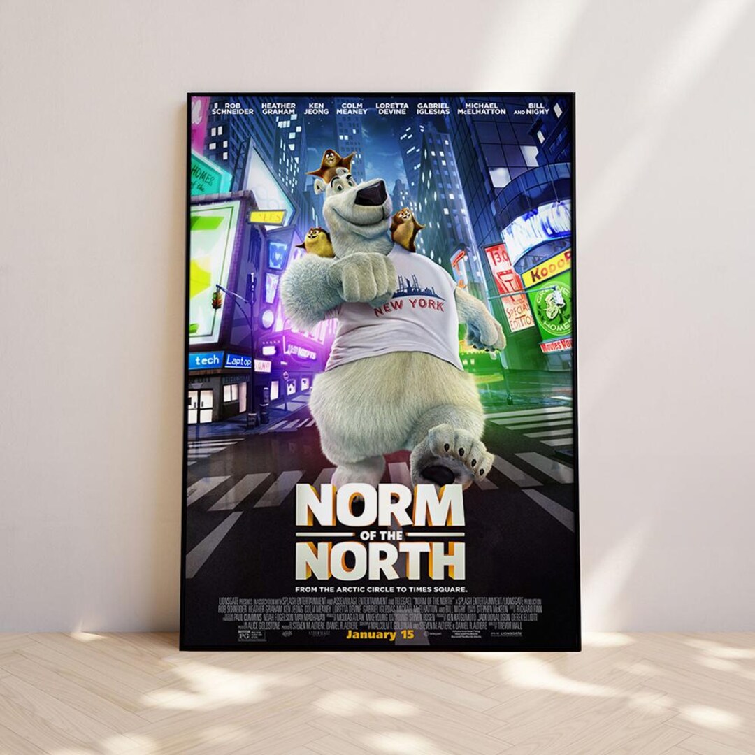 Norm of the North Movie Poster, Room Decor Wall Art Canvas Unframed ...