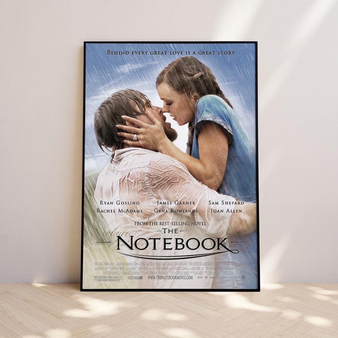 THE NOTEBOOK Movie Poster, Room Decor Wall Art Canvas Unframed Print ...