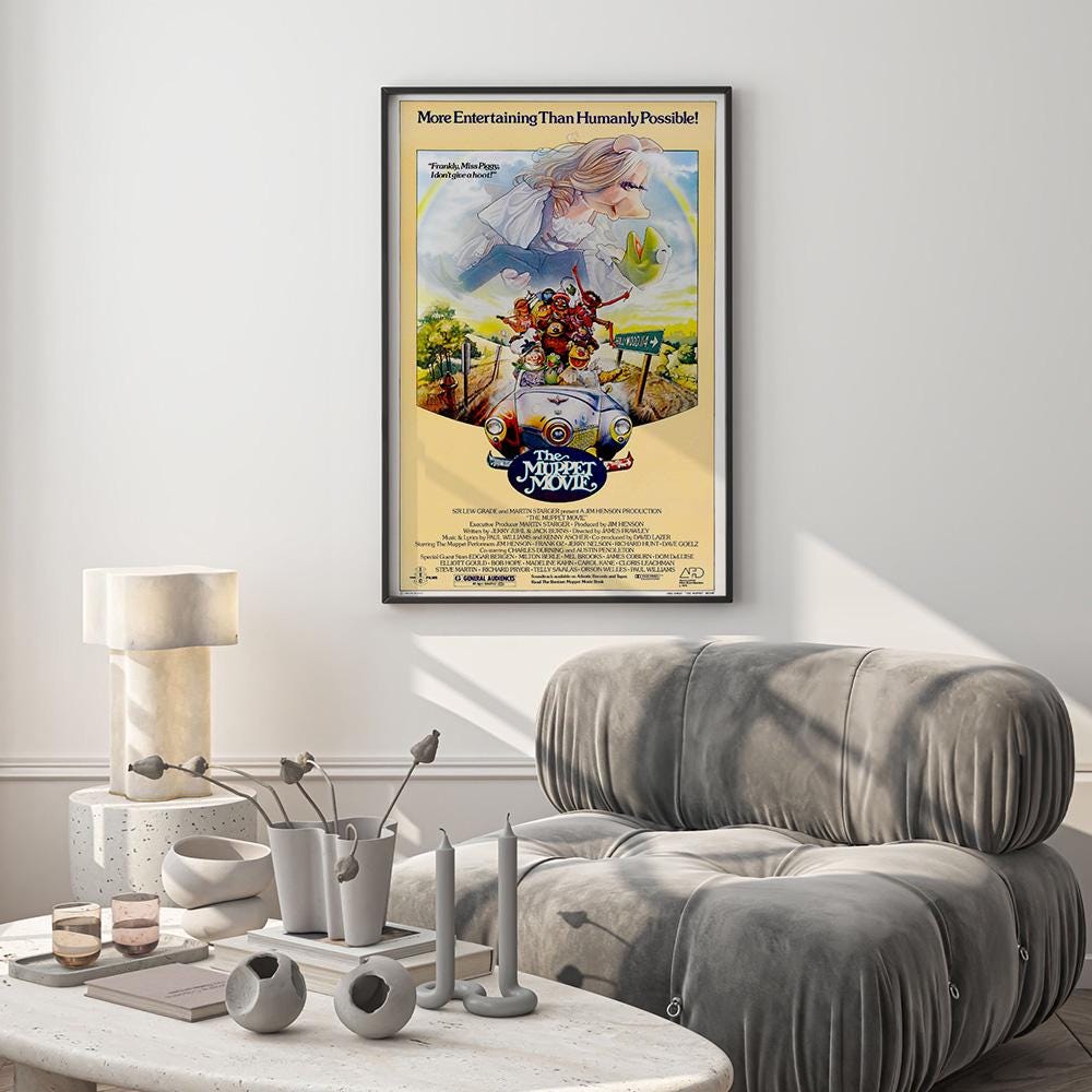 The Muppet Original Movie Poster, Room Decor Wall Art Canvas Unframed ...
