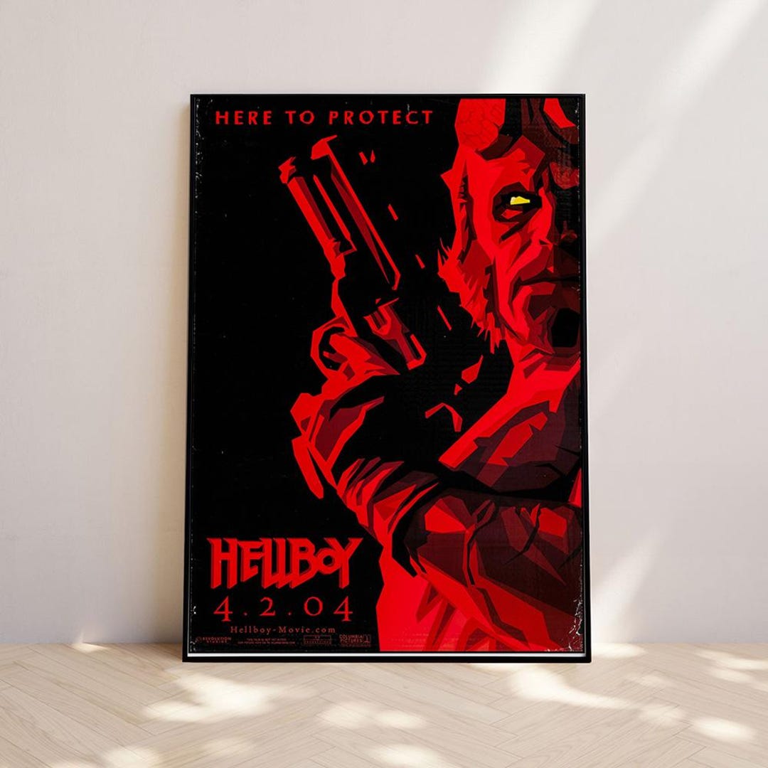 Hellboy Movie Poster, Room Decor Wall Art Canvas Unframed Print Art ...