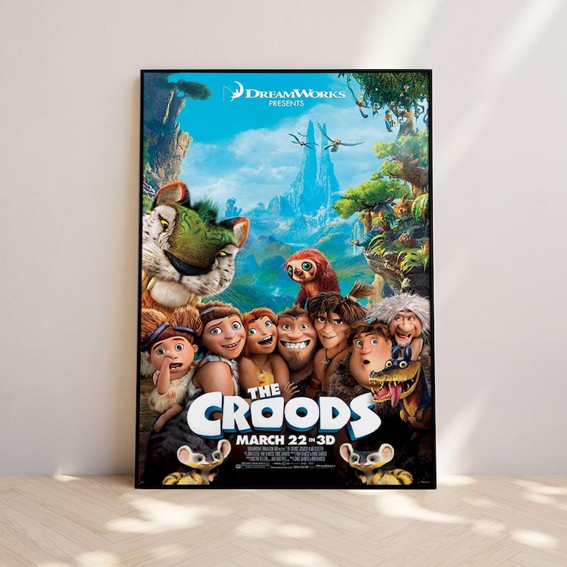 The Croods Movie Poster, Room Decor Wall Art Canvas Unframed Print Art ...