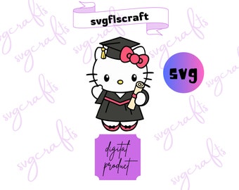 Hello Kitty Graduation Cap Topper Senior Grad Gift Personalized Cap ...