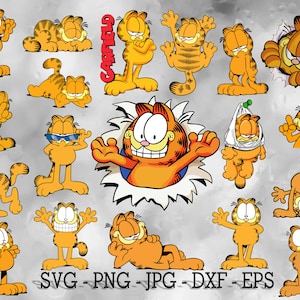 Garfield Svg - Etsy