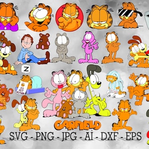 Garfield Svg - Etsy
