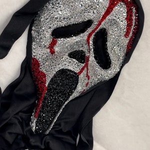 Bling Bedazzled Ghostface Mask - Etsy Canada