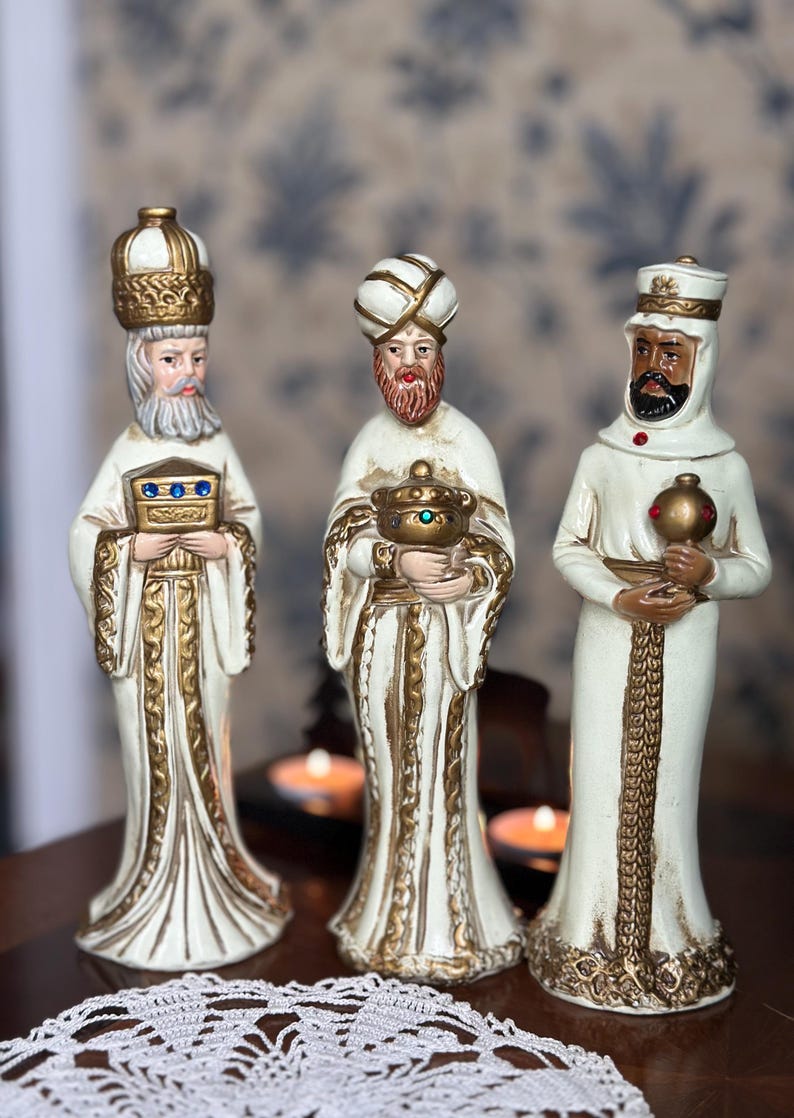 Three Figurines , Three Wise Men, Magi or Three King,set of 3 ,10 ...