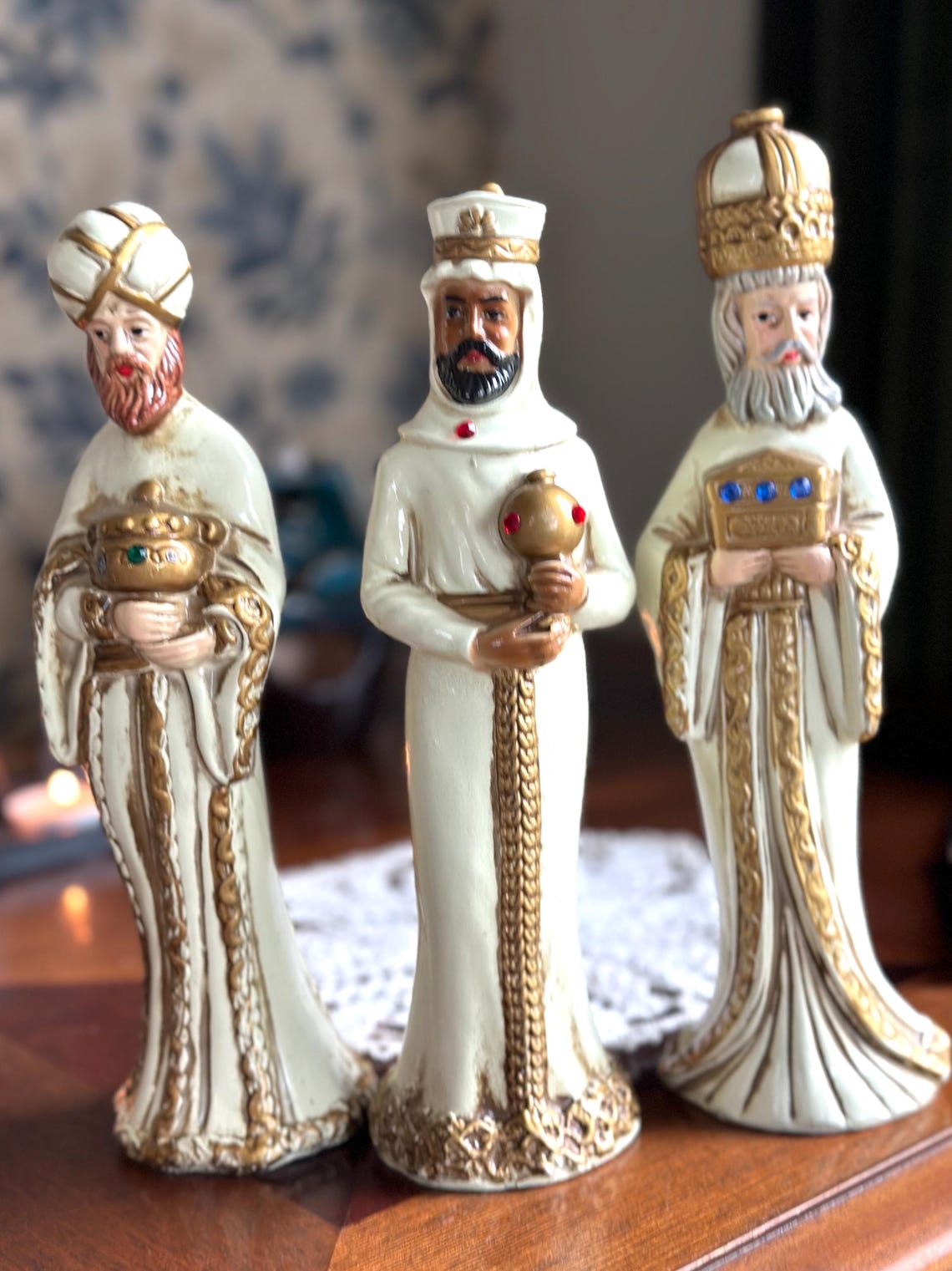 Three Figurines , Three Wise Men, Magi or Three King,set of 3 ,10 ...