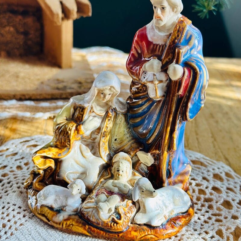 Ceramic Nativity Set - Etsy