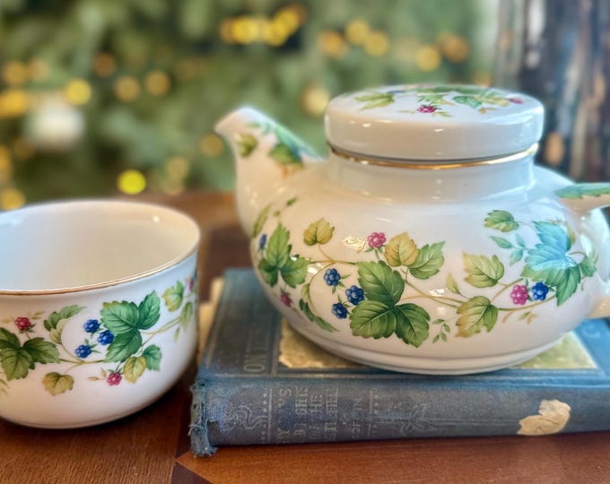 Andrea by Sadek Vineyard Vines and Berries Tea for One 16 Oz Teapot and ...