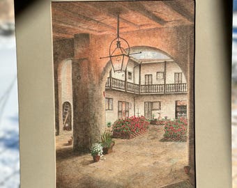 Antique Handcrafted Roofing Slate Vintage Lithograph Print Archie Boyd ...