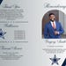 Navy and Grey Sports Fan Funeral Program Editable Canva Obituary ...