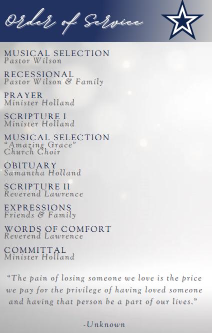 Navy and Grey Sports Star Funeral Program Editable Canva Obituary ...