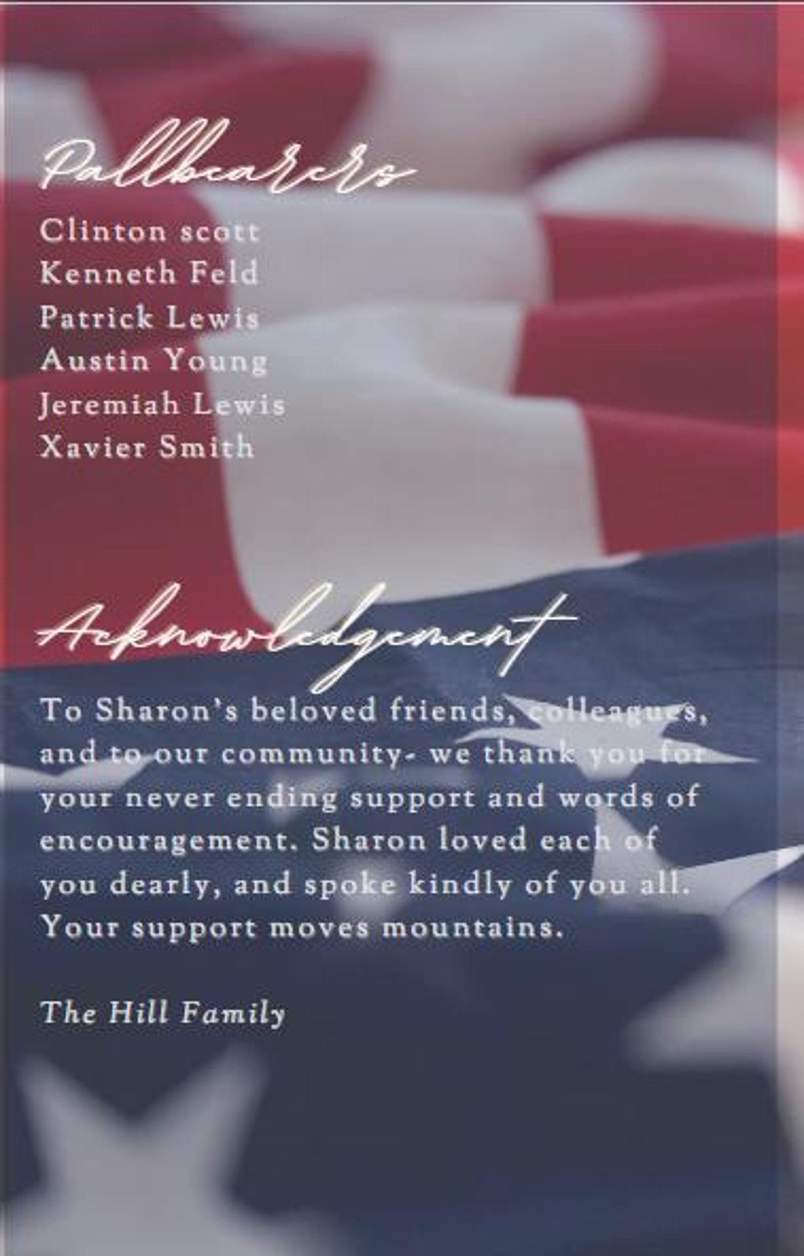 Patriotic Funeral Program Editable Canva Obituary Template - Military ...