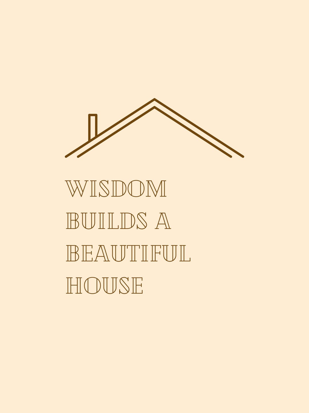Wisdom Builds a Beautiful House Print - Etsy UK