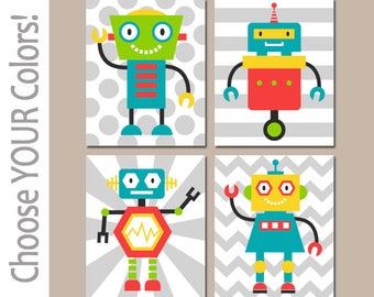 Robot room decor | Etsy